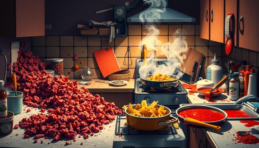 Quick Dinner Ground Beef Skillet: 15-Minute Cheesy Taco Pasta